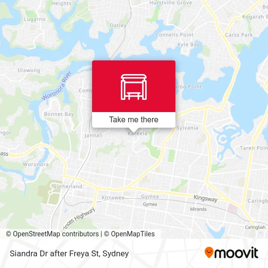 Siandra Dr after Freya St station