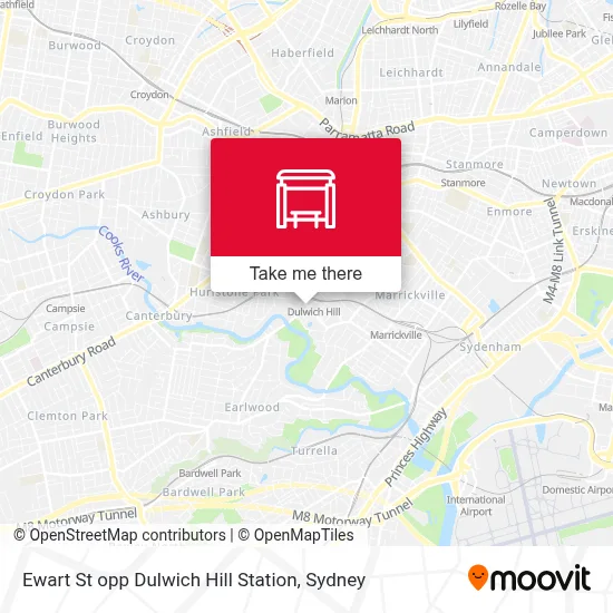 Ewart St opp Dulwich Hill Station - Routes, Schedules, and Fares