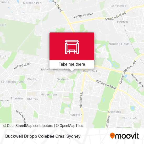 Buckwell Dr opp Colebee Cres - Routes, Schedules, and Fares