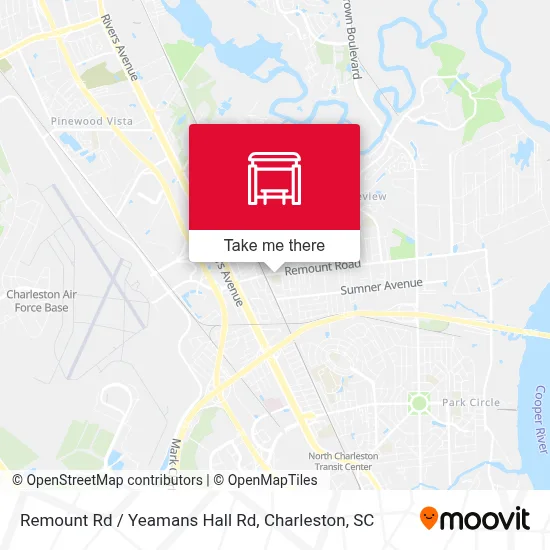 Remount Rd / Yeamans Hall Rd stop - Routes, Schedules, and Fares
