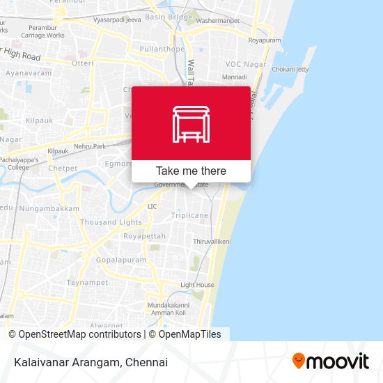 Kalaivanar Arangam stop - Routes, Schedules, and Fares