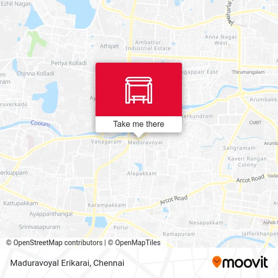 Maduravoyal Erikarai stop - Routes, Schedules, and Fares