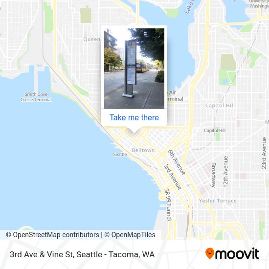 3rd Ave & Vine St stop - Routes, Schedules, and Fares