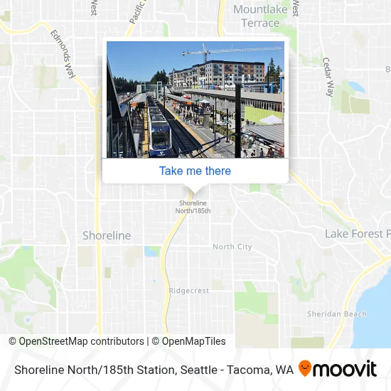 Shoreline North/185th Station - Rutas, horarios y tarifas