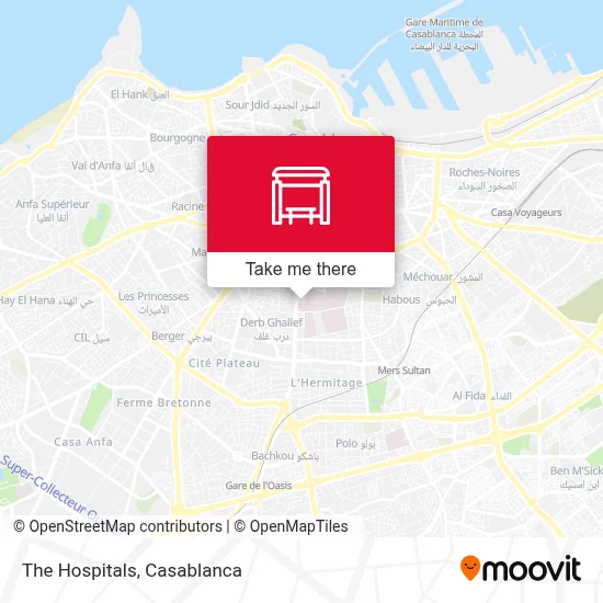 The Hospitals stop - Routes, Schedules, and Fares