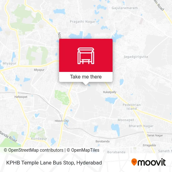 KPHB Temple Lane Bus Stop - Routes, Schedules, and Fares