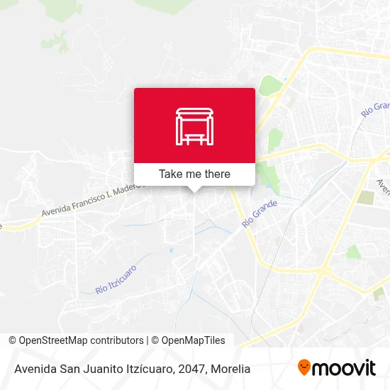 Avenida San Juanito Itzícuaro, 2047 parada - Rutas, horarios y tarifas