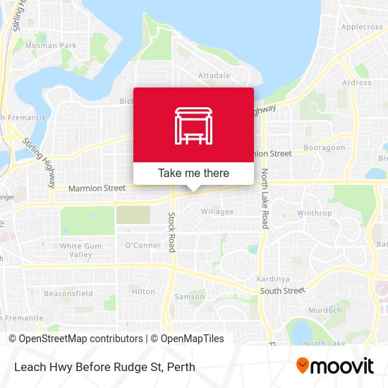Leach Hwy Before Rudge St stop - Routes, Schedules, and Fares