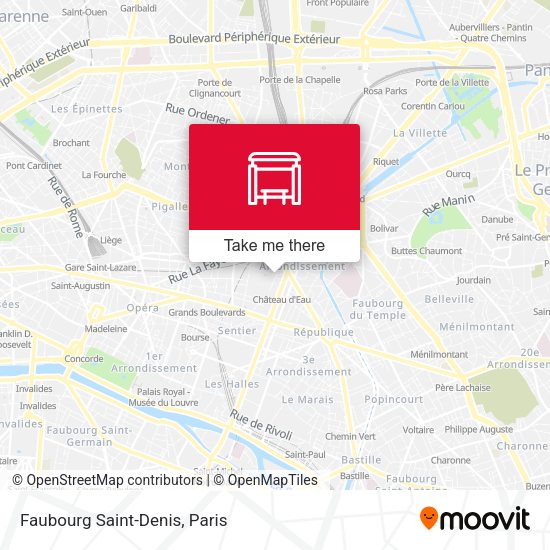 Faubourg Saint-Denis - Routes, Schedules, and Fares