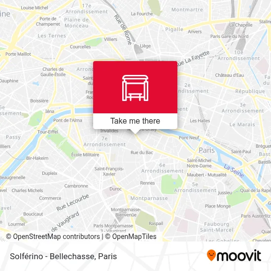 Solférino - Bellechasse stop - Routes, Schedules, and Fares