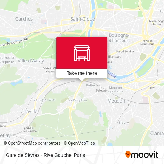 Gare de Sèvres - Rive Gauche station - Routes, Schedules, and Fares