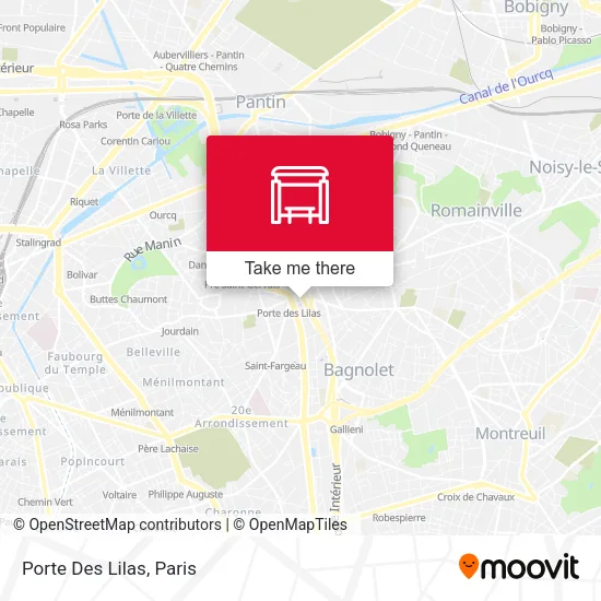 Porte Des Lilas station - Routes, Schedules, and Fares