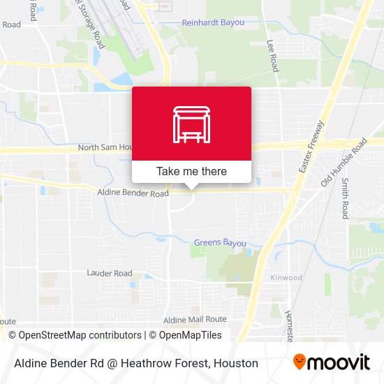 Aldine Bender Rd @ Heathrow Forest parada - Rutas, horarios y tarifas