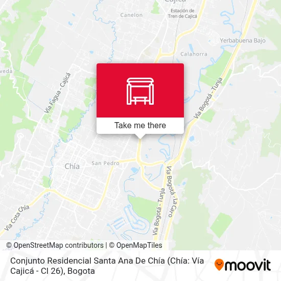 Conjunto Residencial Santa Ana De Chía (Chía: Vía Cajicá - Cl 26 ...