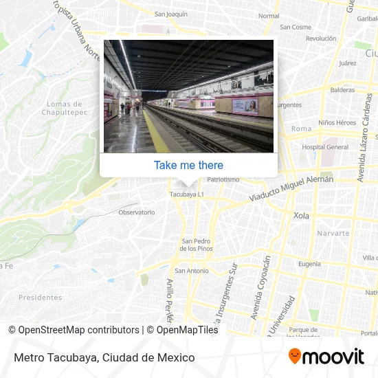 Metro Tacubaya parada - Rutas, horarios y tarifas