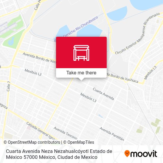 Cuarta Avenida Neza Nezahualcóyotl Estado de México 57000 México parada ...