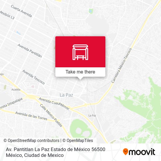 Av. Pantitlan La Paz Estado de México 56500 México parada - Rutas ...