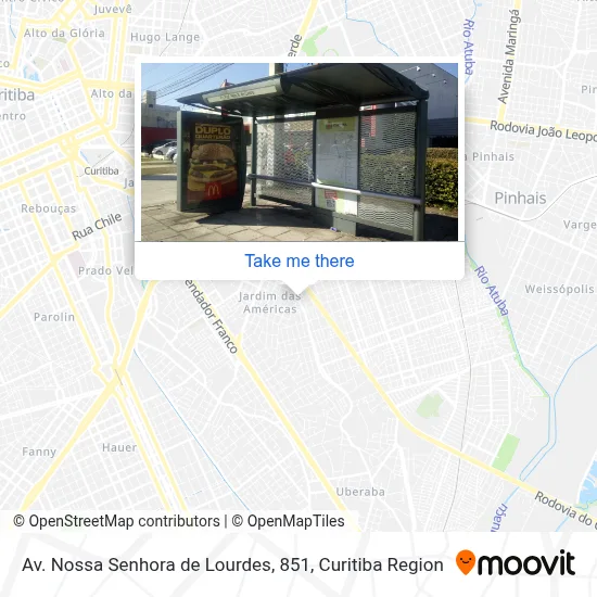 Av. Nossa Senhora de Lourdes, 851 stop - Routes, Schedules, and Fares