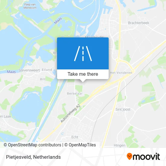 Wie komme ich nach Pietjesveld, Echt-Susteren mit Bus oder Bahn?