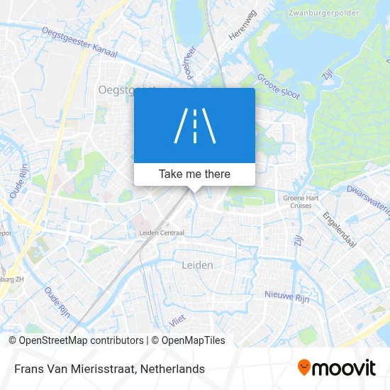 Wie komme ich nach Frans Van Mierisstraat, Leiden mit Bus oder Bahn?