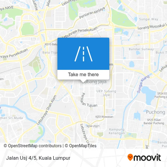 How to get to Jalan Usj 4/5, Subang Jaya by bus or MRT & LRT?