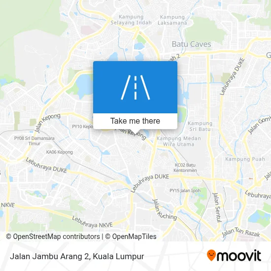 How to get to Jalan Jambu Arang 2, Kuala Lumpur by bus, MRT & LRT or train?