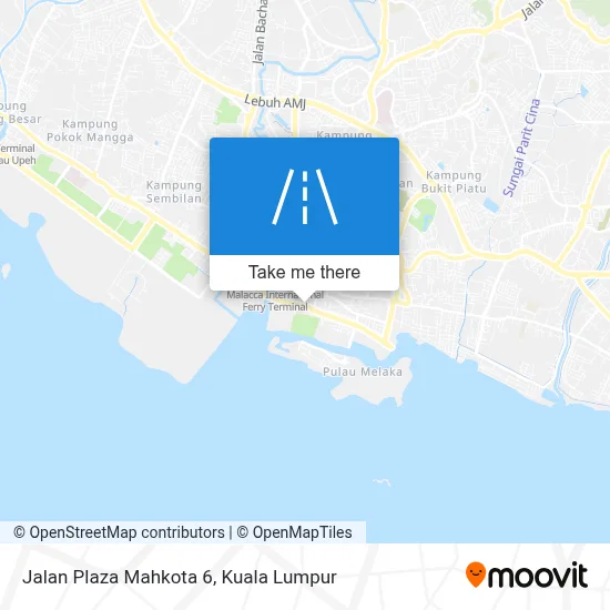 Cara-cara untuk ke Jalan Plaza Mahkota 6, Melaka Tengah dengan bas atau ...