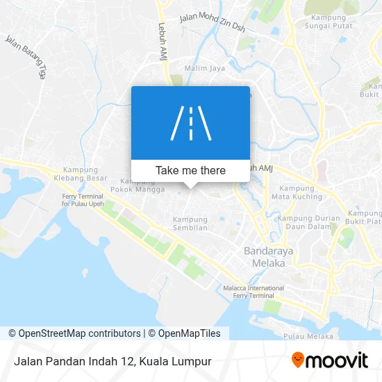 Cara-cara untuk ke Jalan Pandan Indah 12, Melaka Tengah dengan bas atau ...
