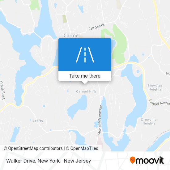 ¿Cómo llegar a Walker Drive, Carmel, Ny en autobús o tren?