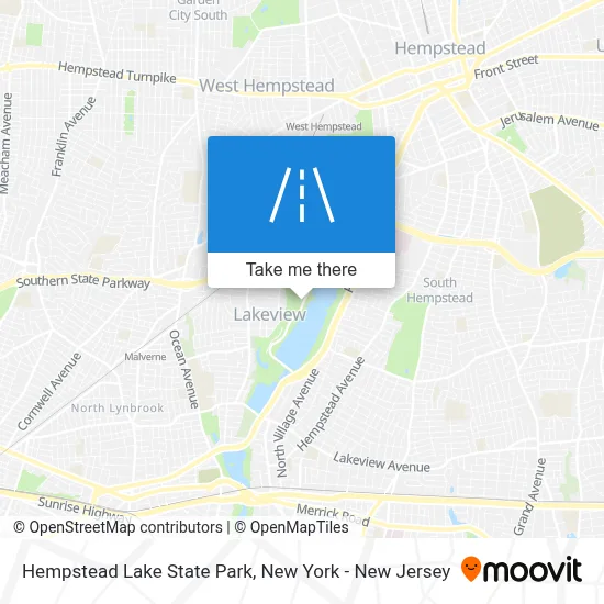 How to get to Hempstead Lake State Park, Lakeview by bus or train?