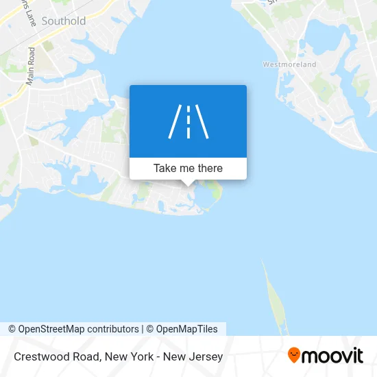 How to get to Crestwood Road, Southold by