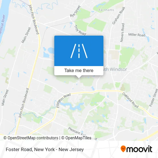 How to get to Foster Road, South Windsor by bus or train?