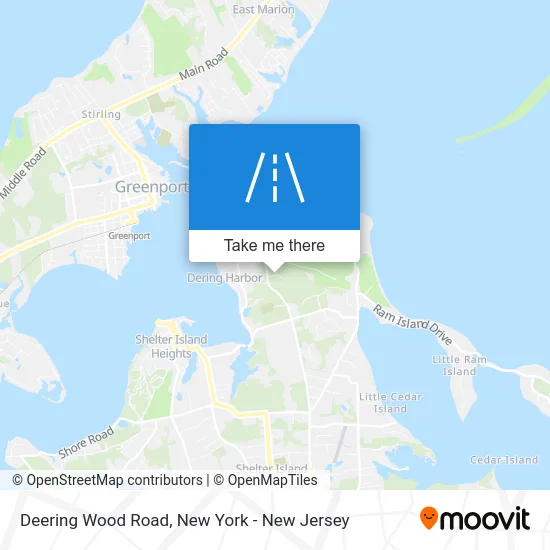 How to get to Deering Wood Road, Dering Harbor by