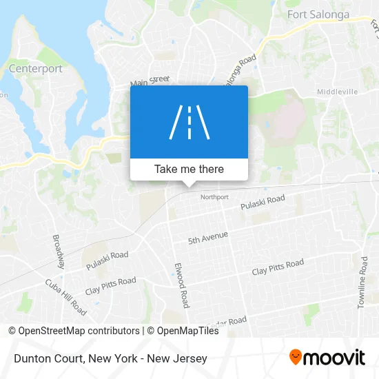 ¿Cómo llegar a Dunton Court, East Northport en autobús o tren?