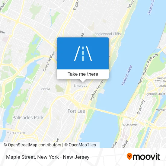 How to get to Maple Street, Fort Lee by bus or subway?