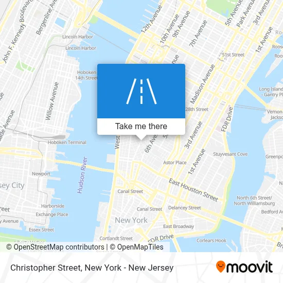 How to get to Christopher Street, Manhattan by subway, bus, train or ...