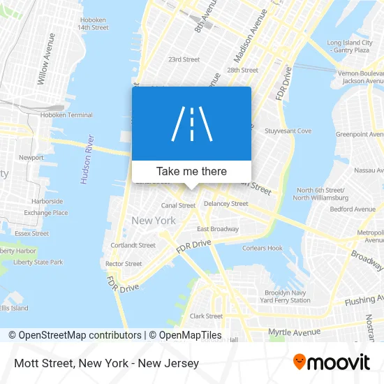 How to get to Mott Street, Manhattan by subway, bus or train?