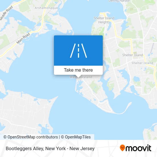 ¿Cómo llegar a Bootleggers Alley, Shelter Island Heights en