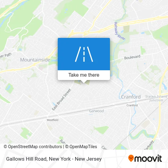 How to get to Gallows Hill Road, Westfield by bus or train?