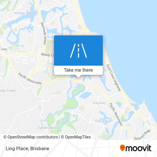 How to get to Ling Place, Palm Beach by bus, light rail or train?