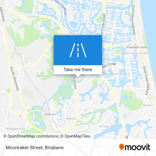 How to get to Moonraker Street, Clear Island Waters by bus or light rail?