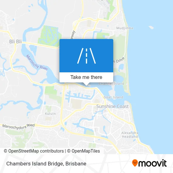 How to get to Chambers Island Bridge, Maroochydore by bus?