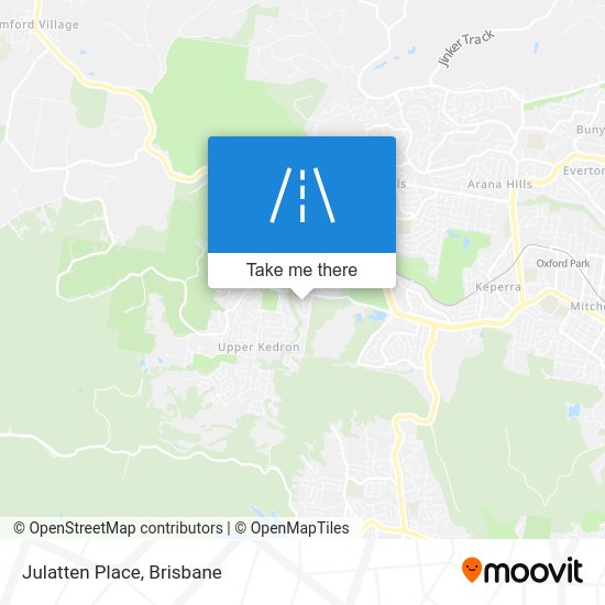 How to get to Julatten Place, Upper Kedron by bus or train?