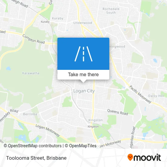 How to get to Toolooma Street, Logan Central by bus or train?