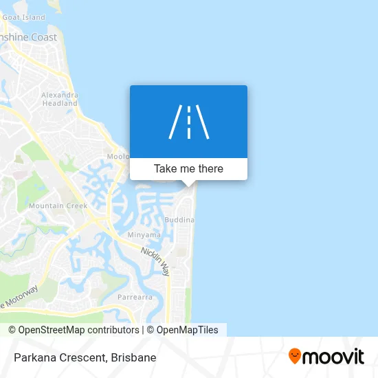 How to get to Parkana Crescent, Buddina by bus or train?