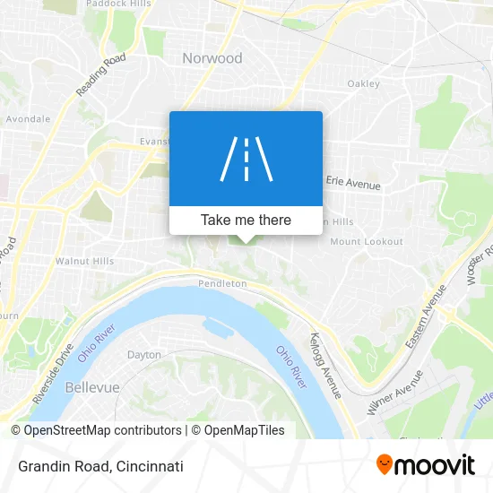 How to get to Grandin Road, Cincinnati by bus?