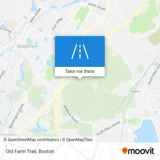 ¿Cómo llegar a Old Farm Trail, Boston en tren?