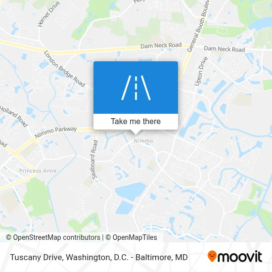 ¿Cómo llegar a Tuscany Drive, Virginia Beach en autobús?