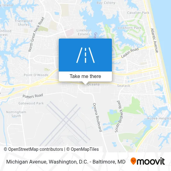 ¿Cómo llegar a Michigan Avenue, Virginia Beach en autobús o metro?