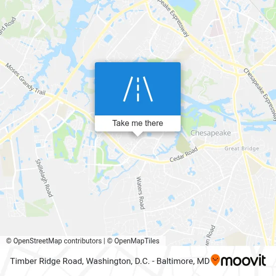 ¿Cómo llegar a Timber Ridge Road, Chesapeake en autobús?
